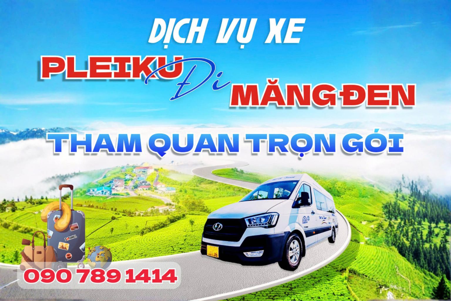 Dịch vụ Xe Pleiku - Măng Đen | Đưa đón sân bay Pleiku - Việt Úc Tourist